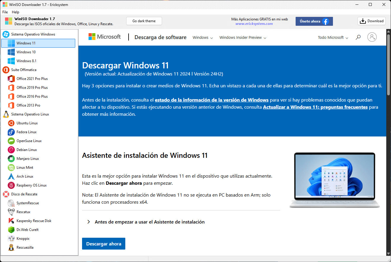 Descargar WinISO Downloader: Para Descargar Archivos ISO